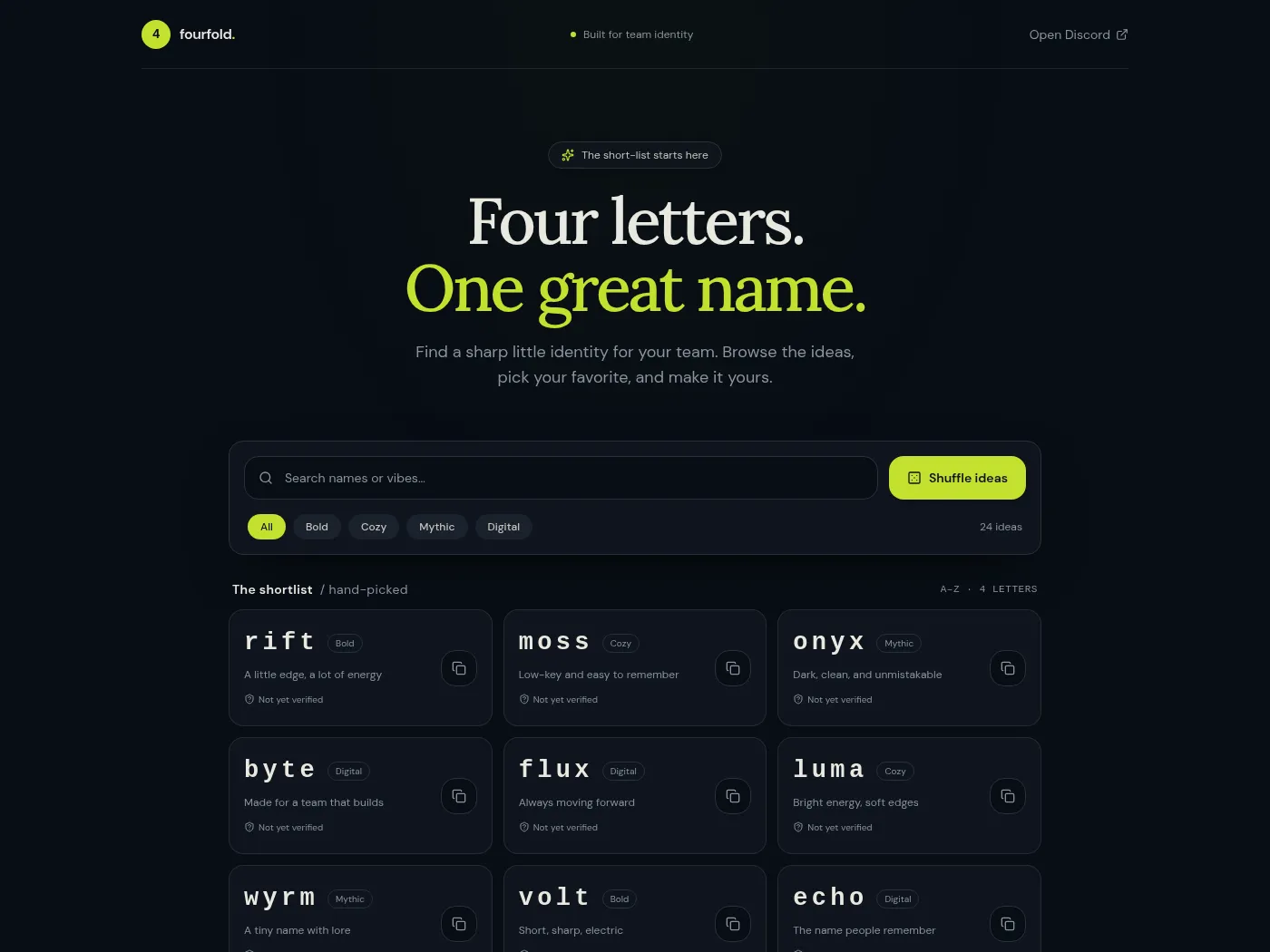 Discord Name Finder