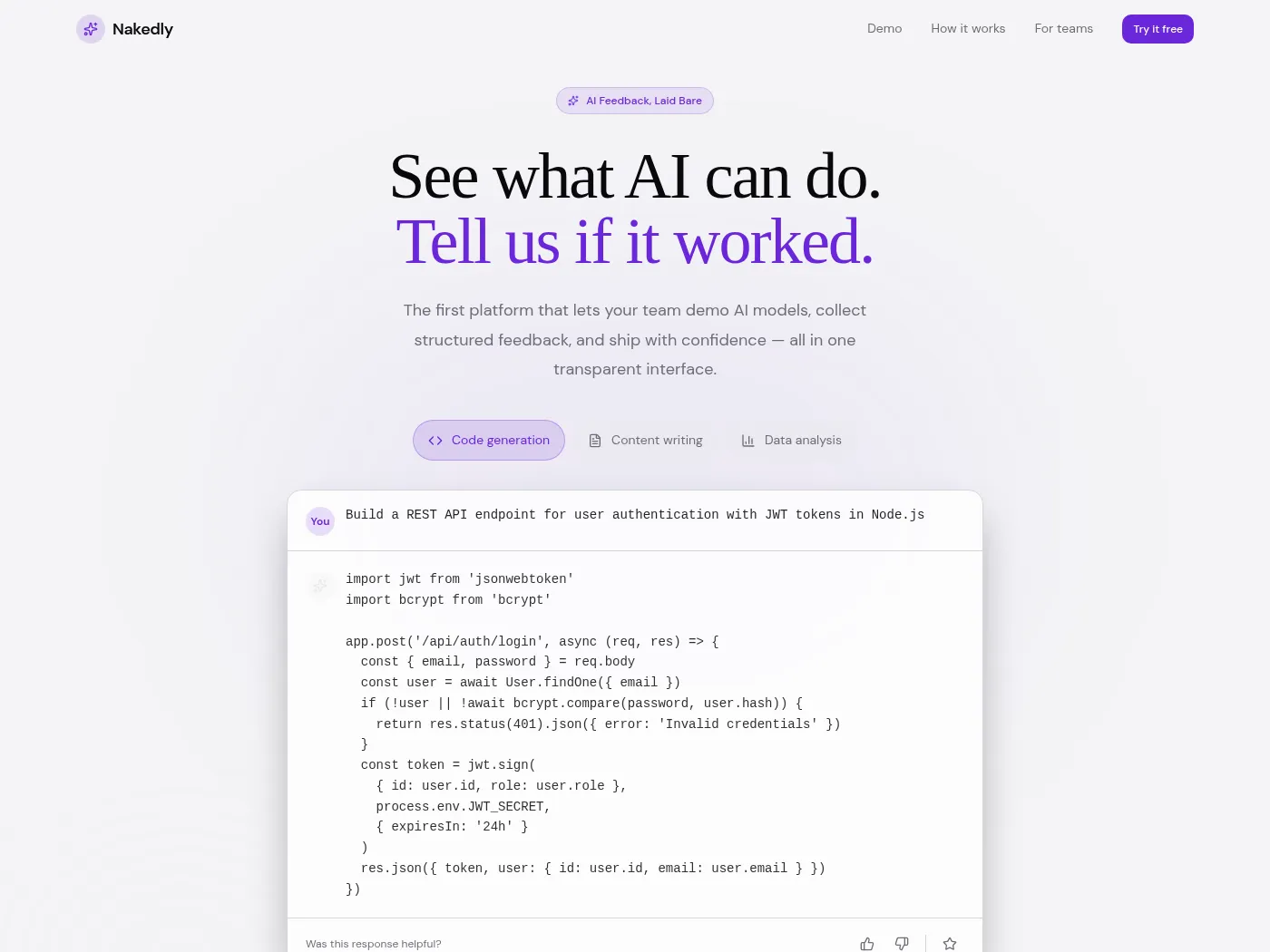 AI Feedback Platform