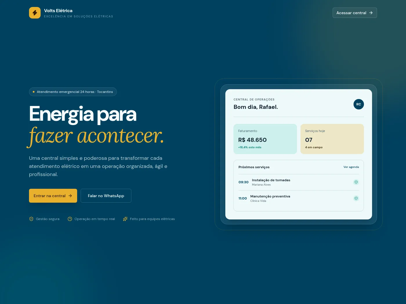 Volts Elétrica Portal