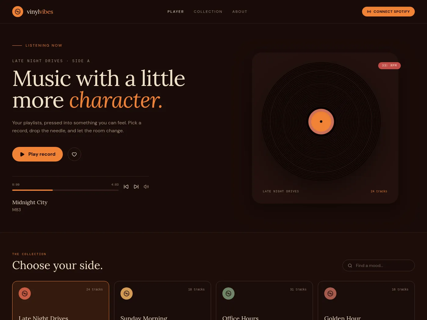 Vinyl Vibes Player