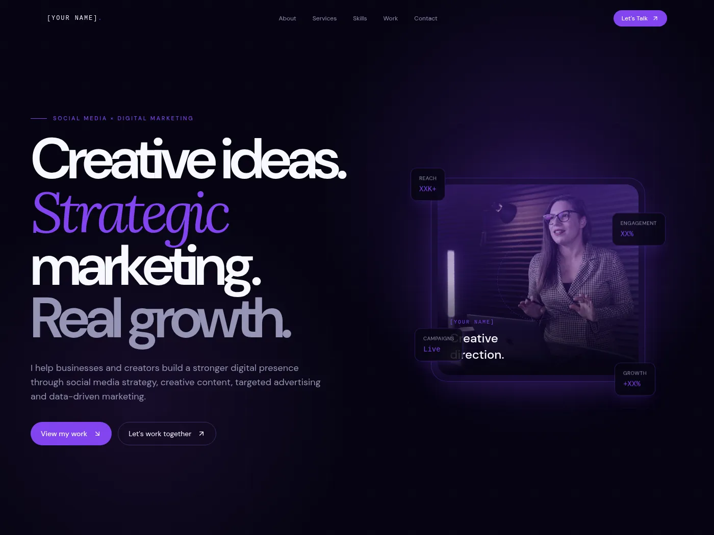 Purple Persona Portfolio
