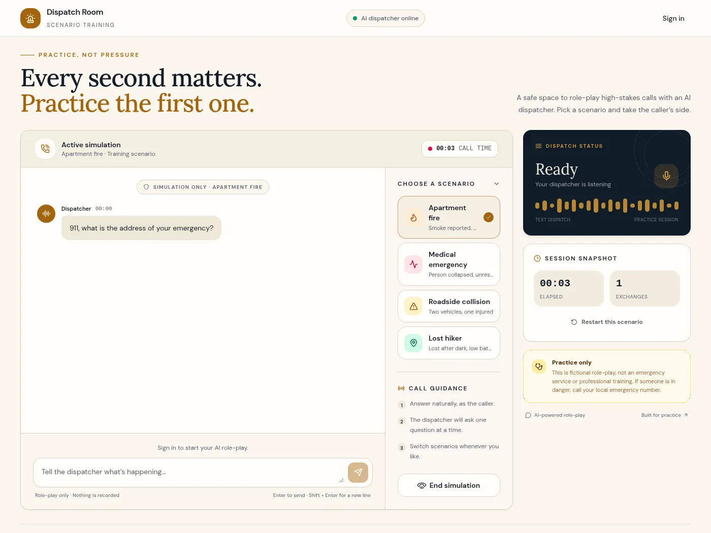 AI Emergency Call Bot