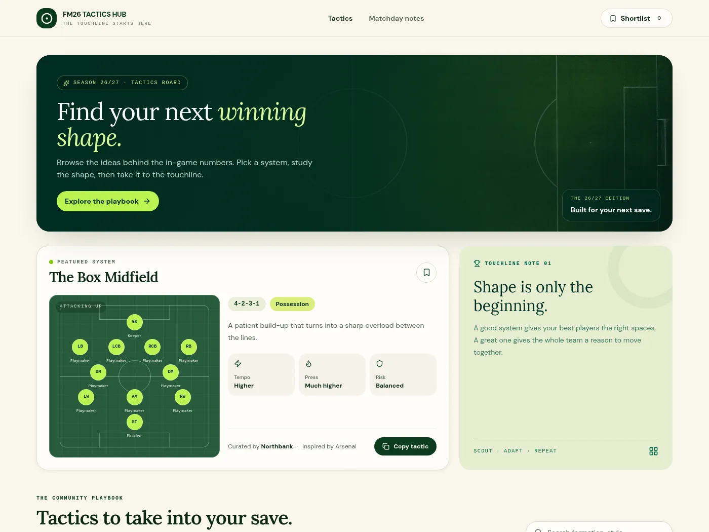 FM26 Tactics Hub