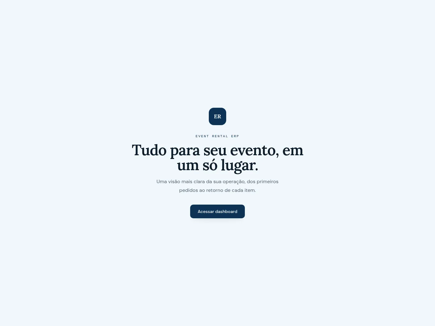 Event Rental ERP
