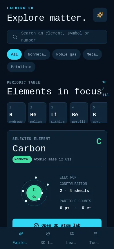 3D Periodic Explorer