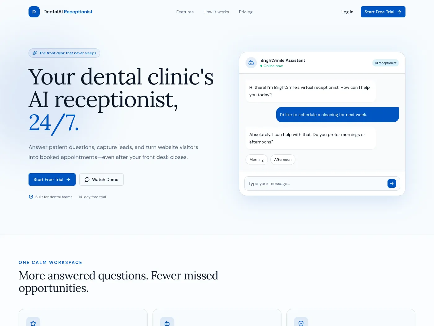 DentalAI Receptionist SaaS
