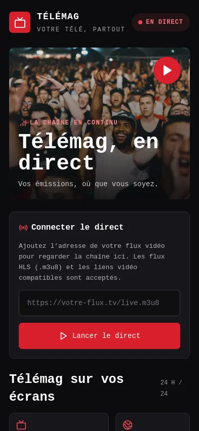 Télémag Live Stream App