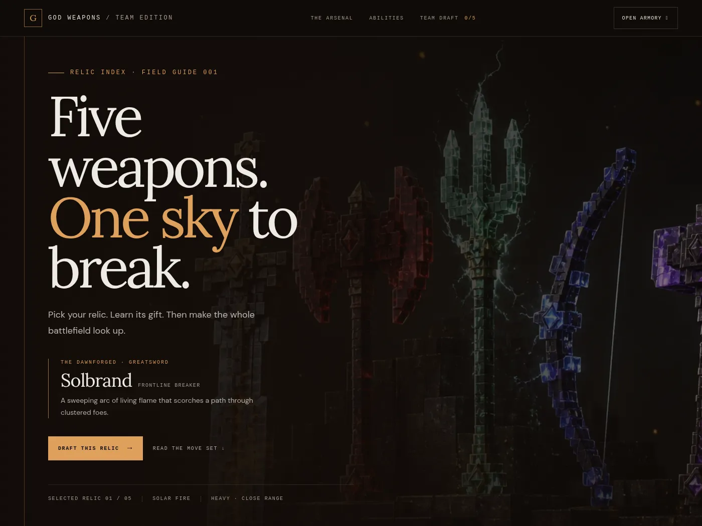 God Weapons Bedrock Add-On