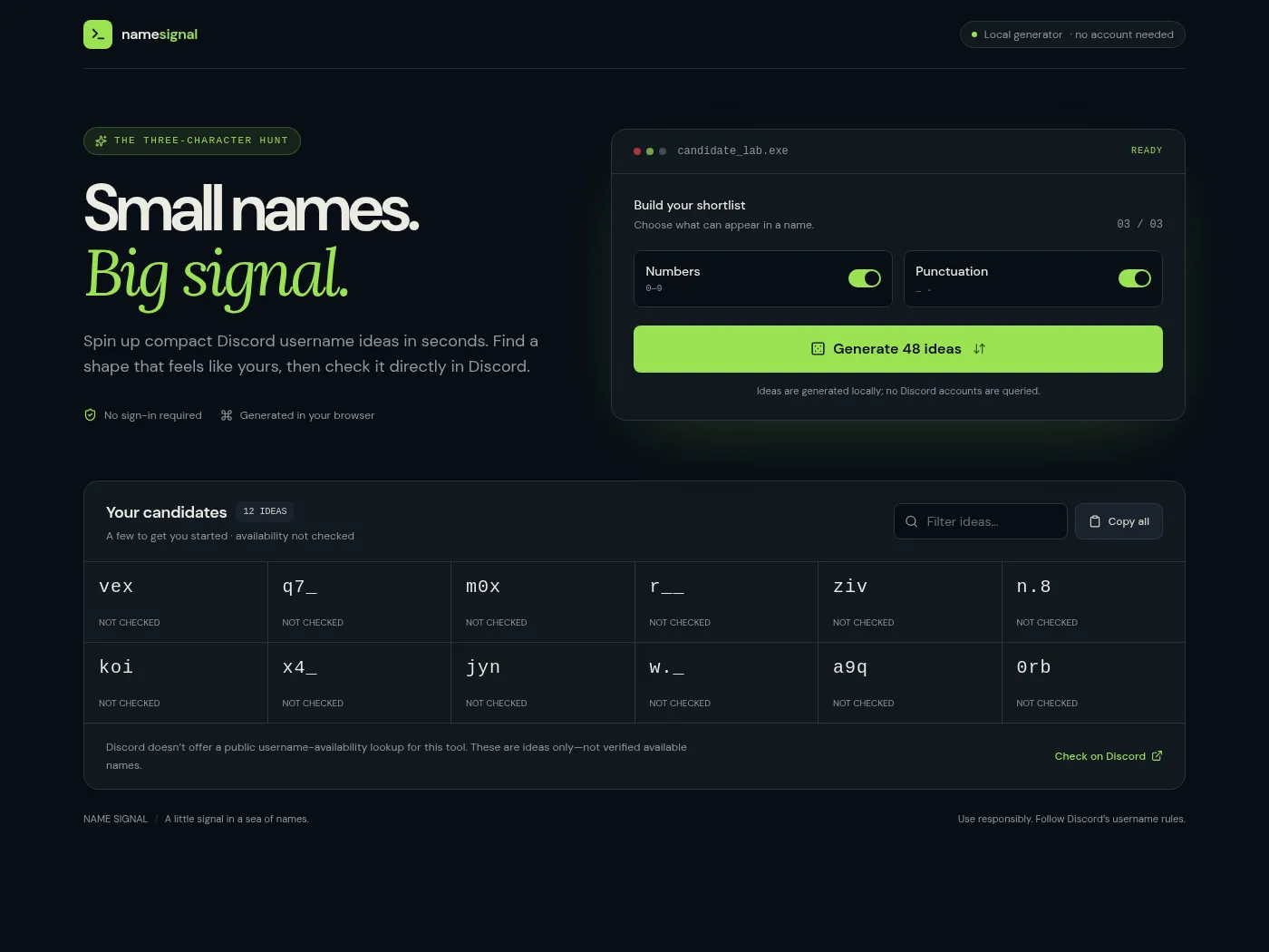 Discord Name Scanner