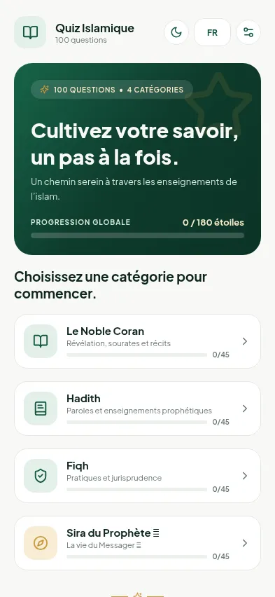 Quiz Islamique Mobile