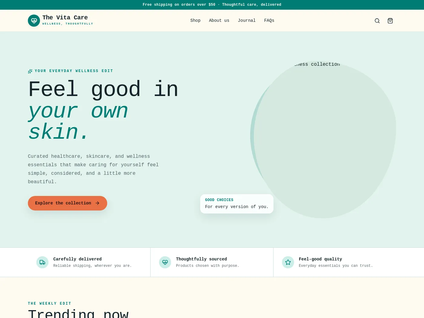 VitaCare Website Clone