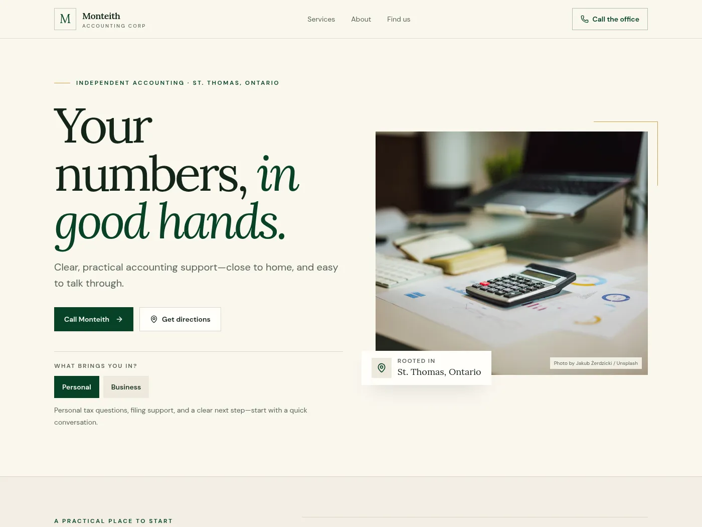 Monteith Accounting Website
