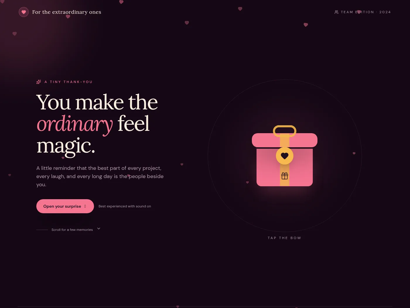Romantic Gift Web App