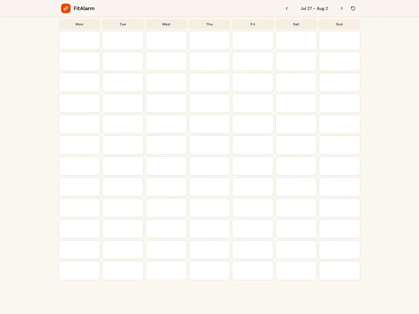 FitAlarm App