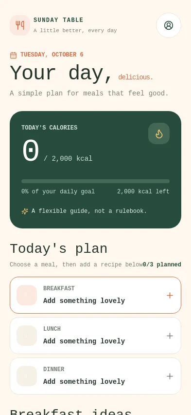 Smart Meal Planner