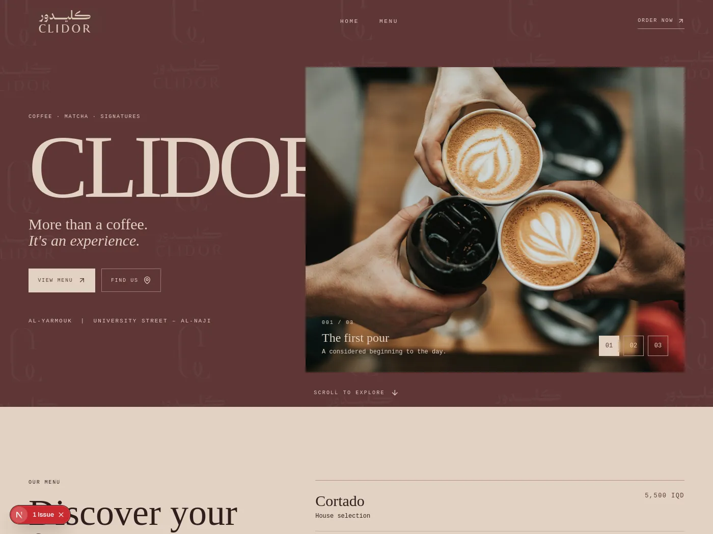 CLIDOR Premium Website