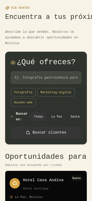B2B Hunter App
