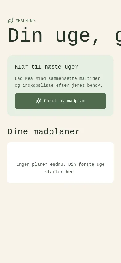 MealMind: Danish Planner