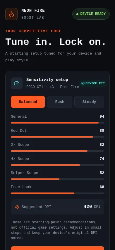Neon Fire Boost