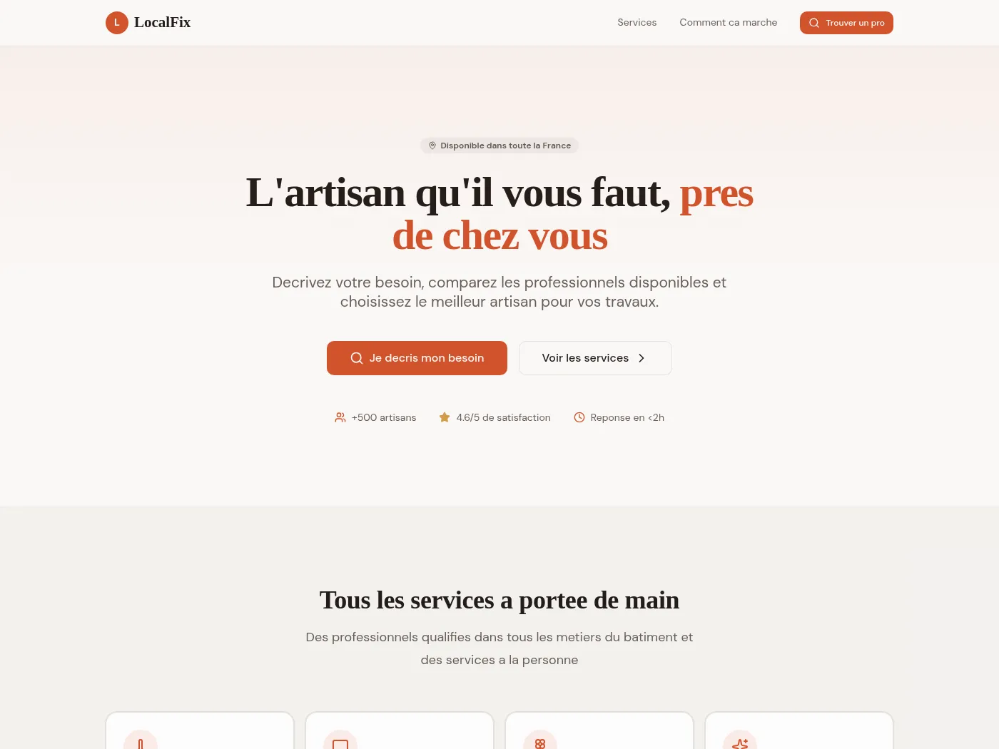 LocalFix Web Portal