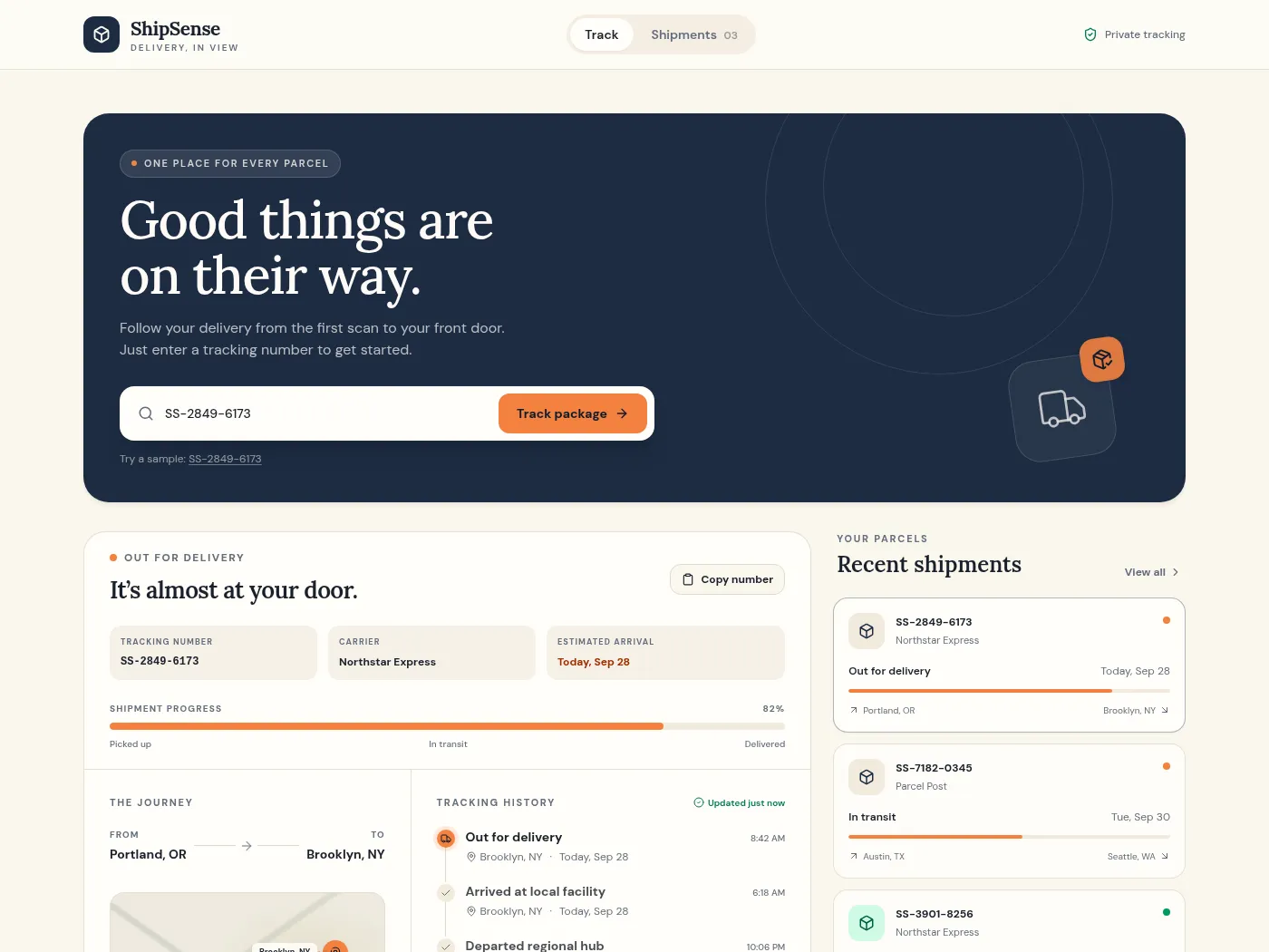 ShipSense Tracker