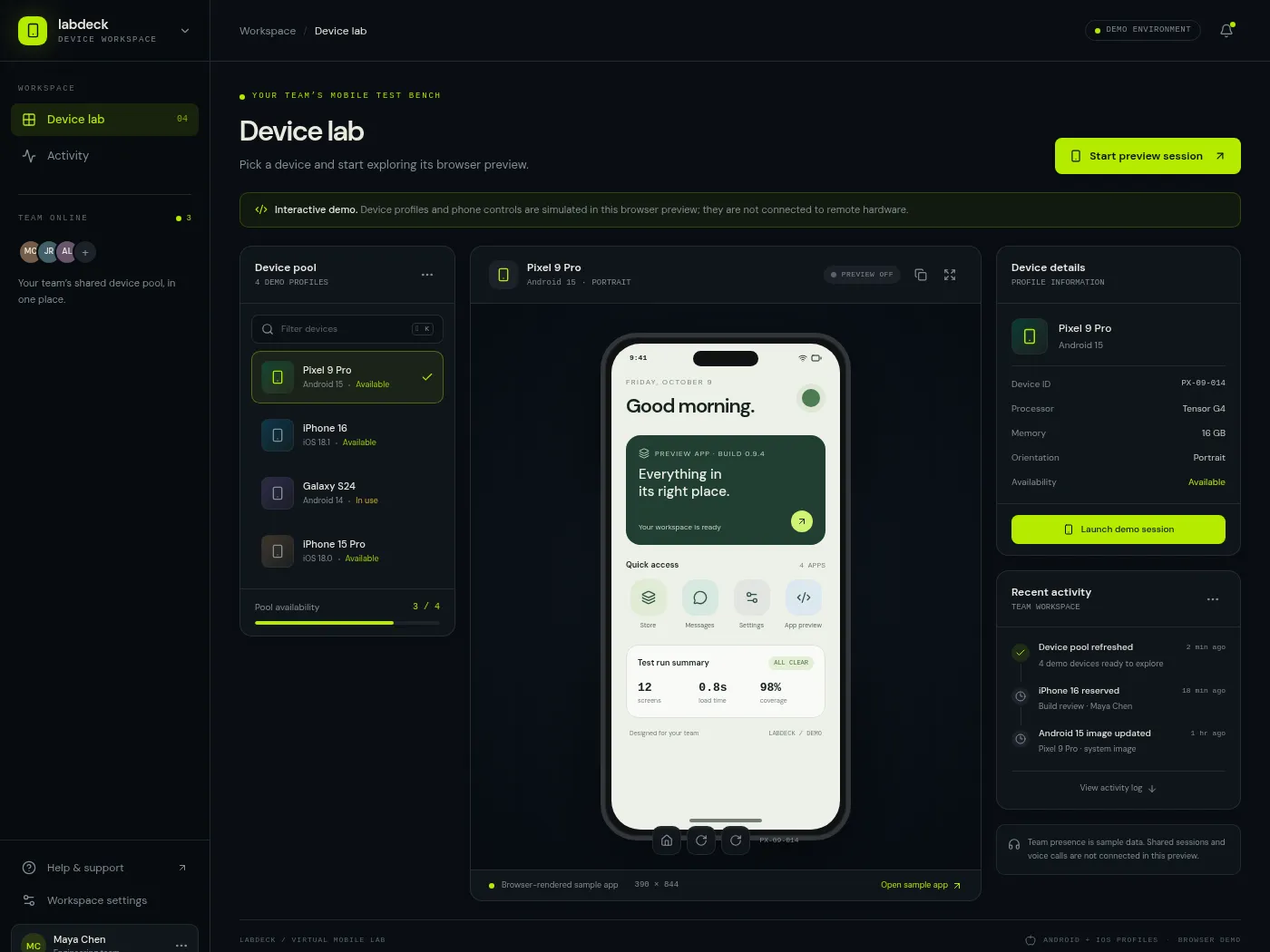 Virtual Mobile Lab
