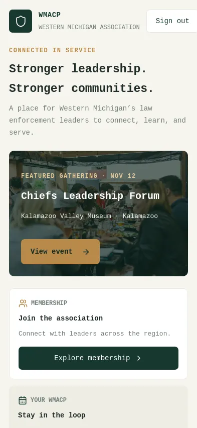 WM Assoc Membership App