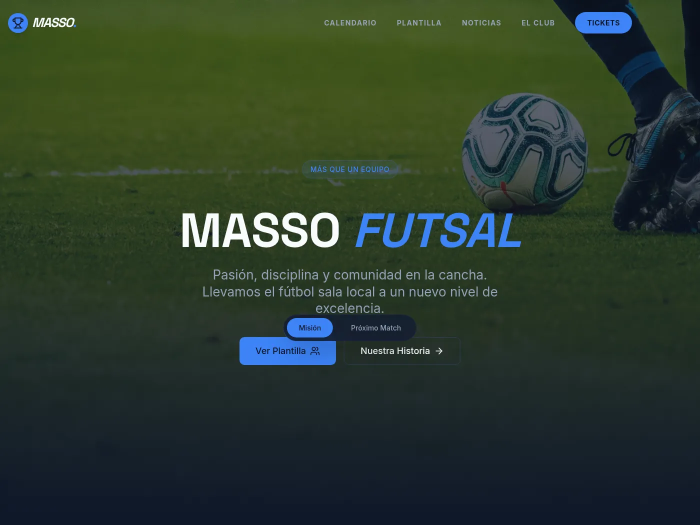 Masso Futsal Team Web