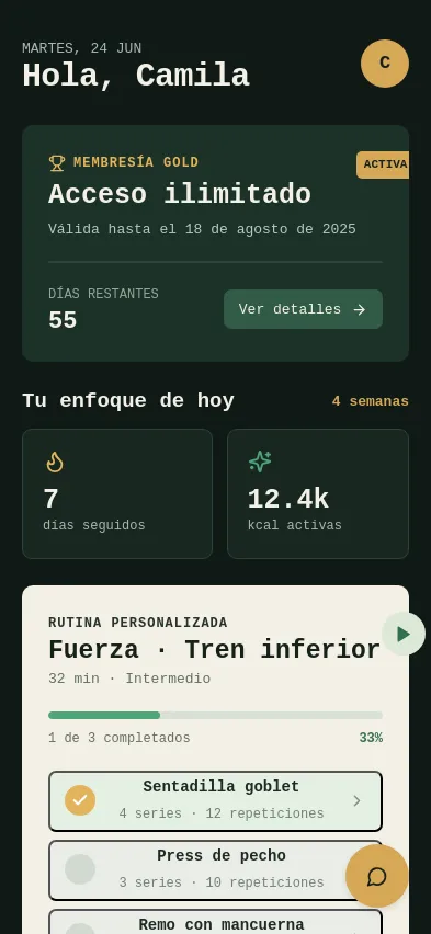 GeneraciónFit App