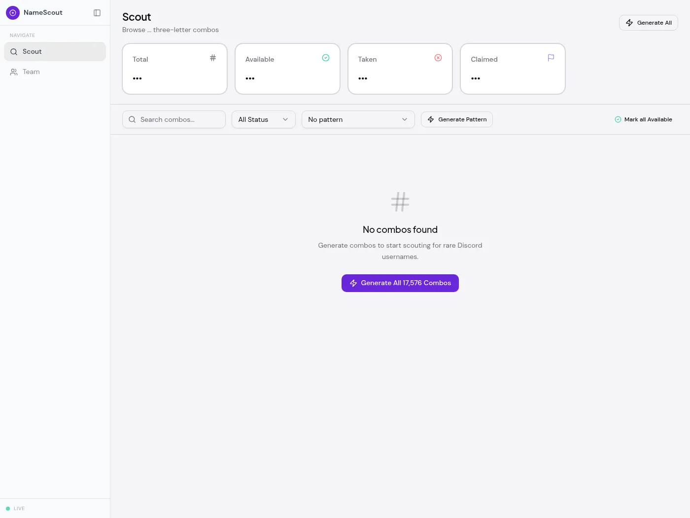 Discord NameScout