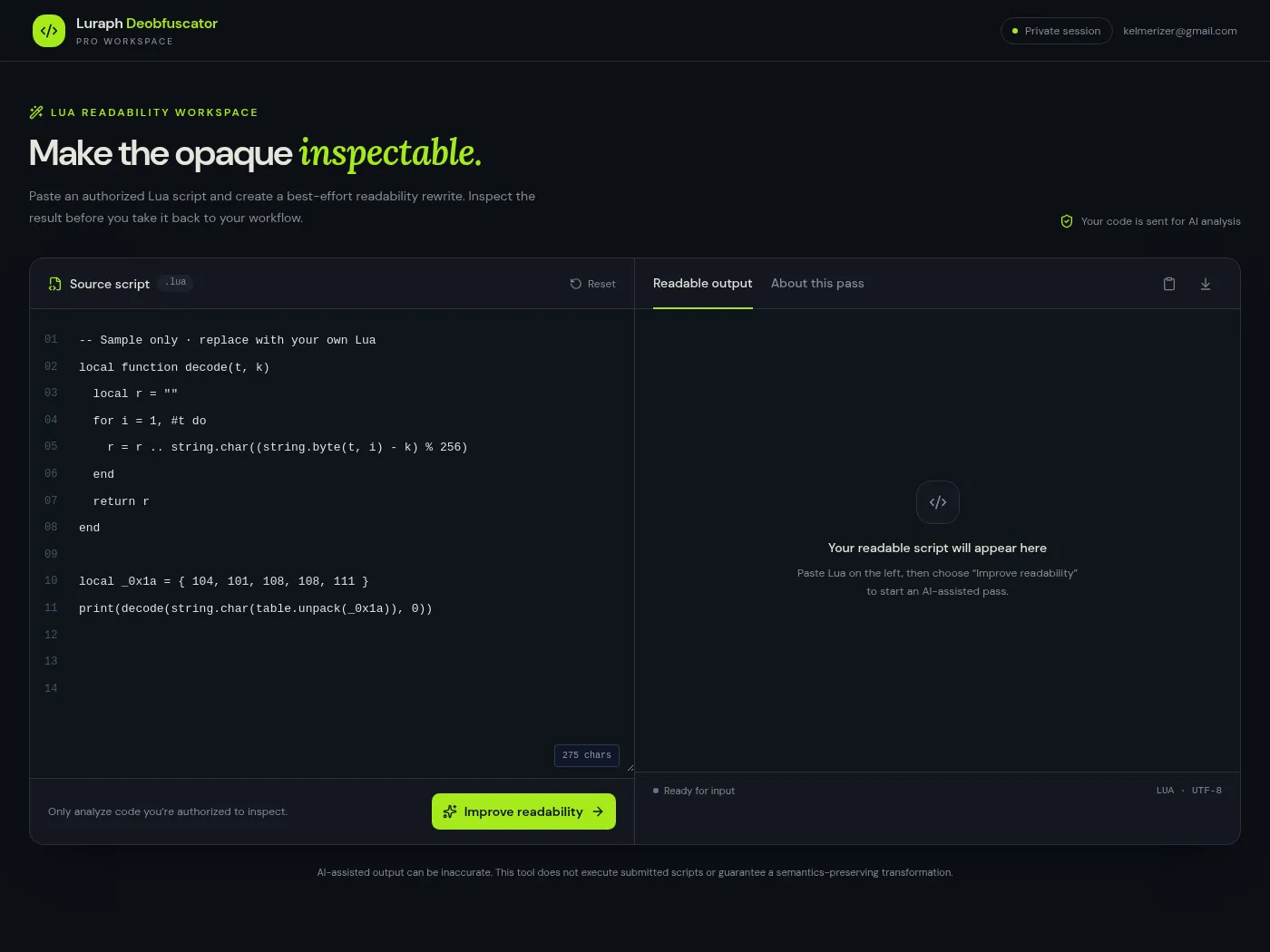 Luraph Deobfuscator Pro