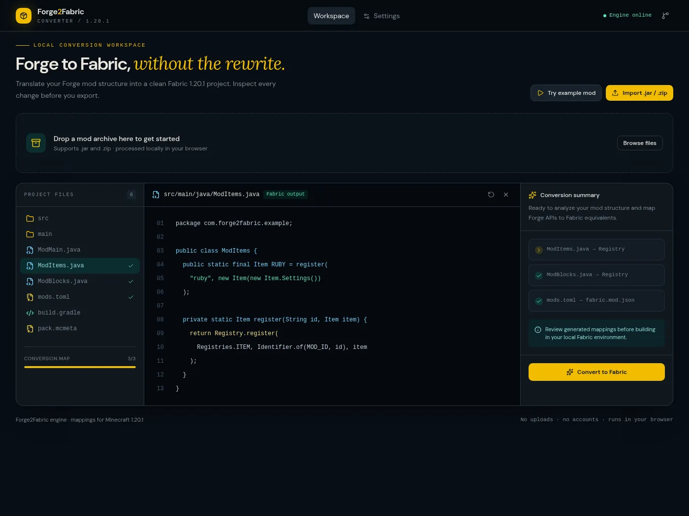 Forge2Fabric Converter