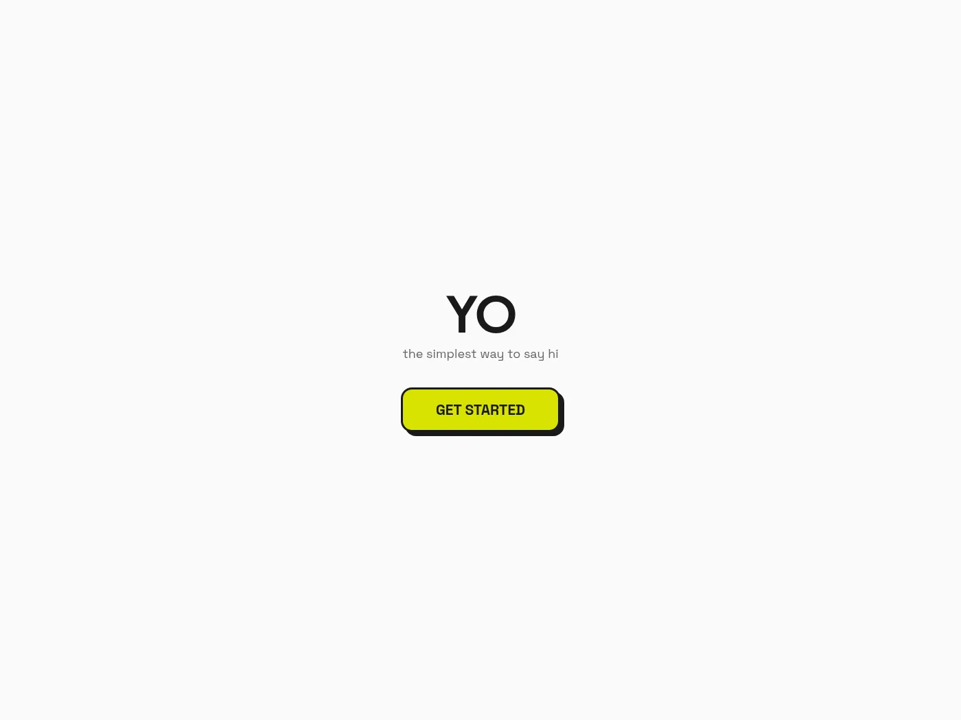 Yo Web App