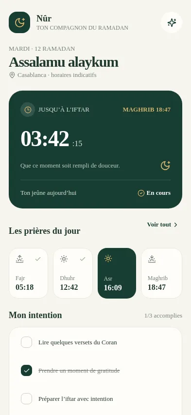 Ramadan Companion App
