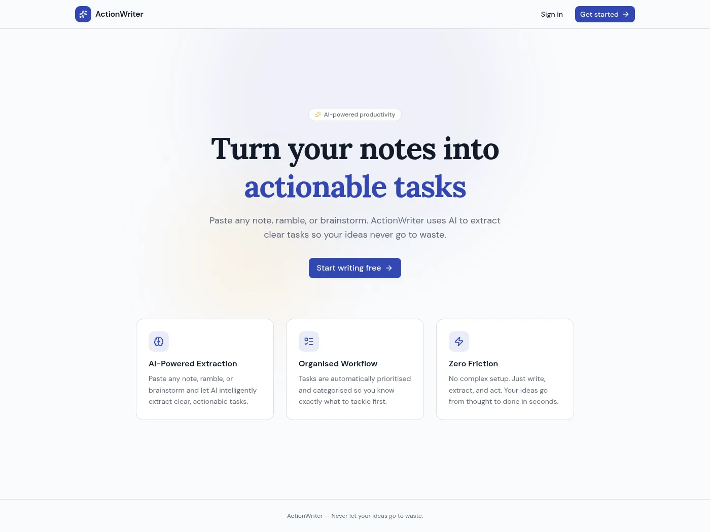 ActionWriter