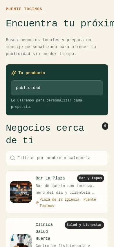 Puente Tocinos Client Finder