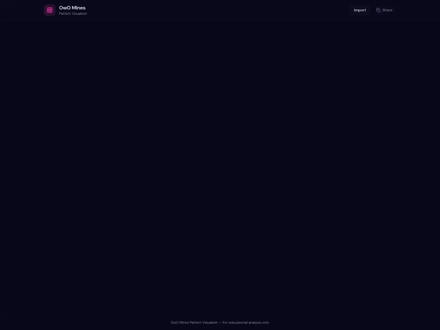 OwO Mines Pattern Visualizer