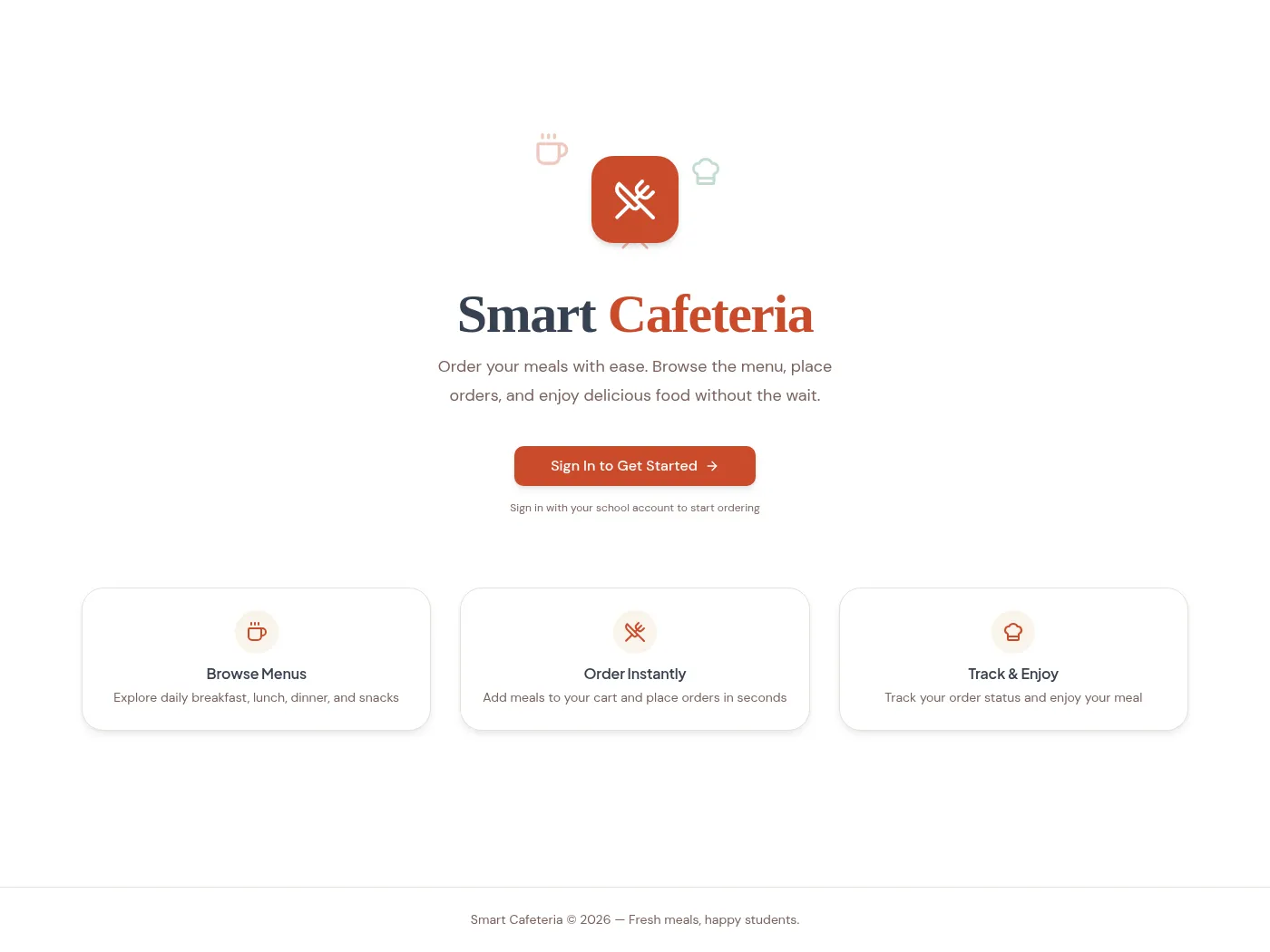 Smart Cafeteria System