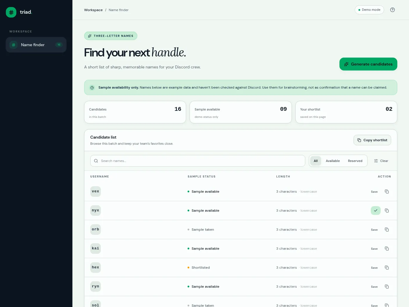 Discord Name Checker