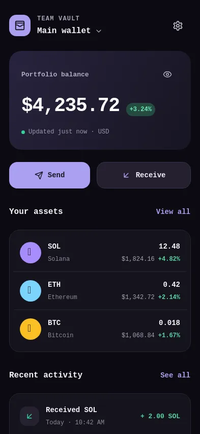 Phantom Wallet Simulator