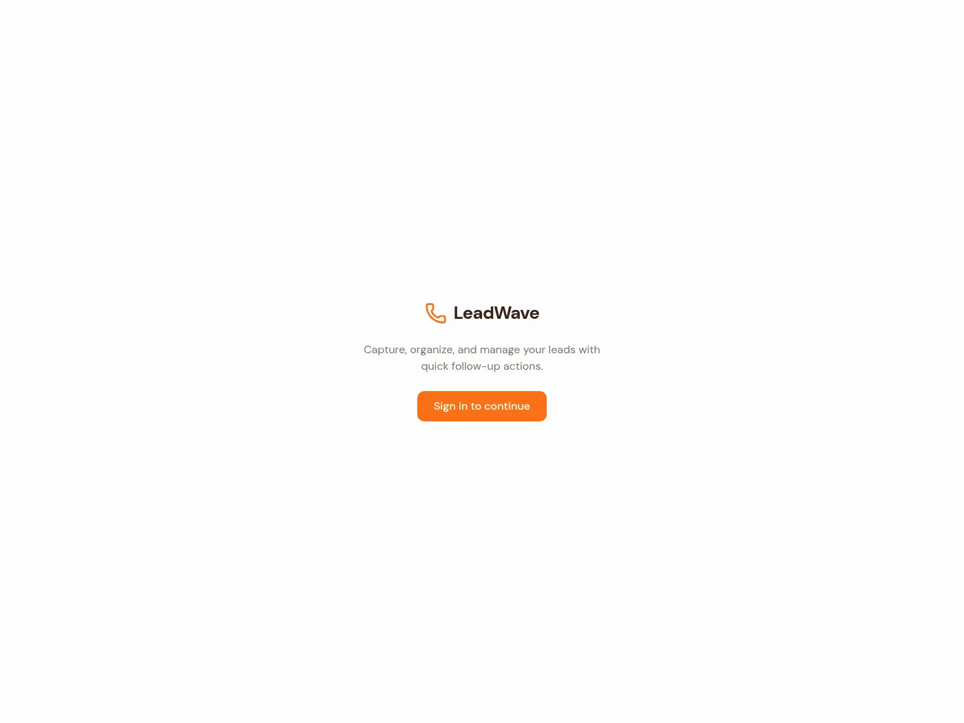 LeadWave CRM