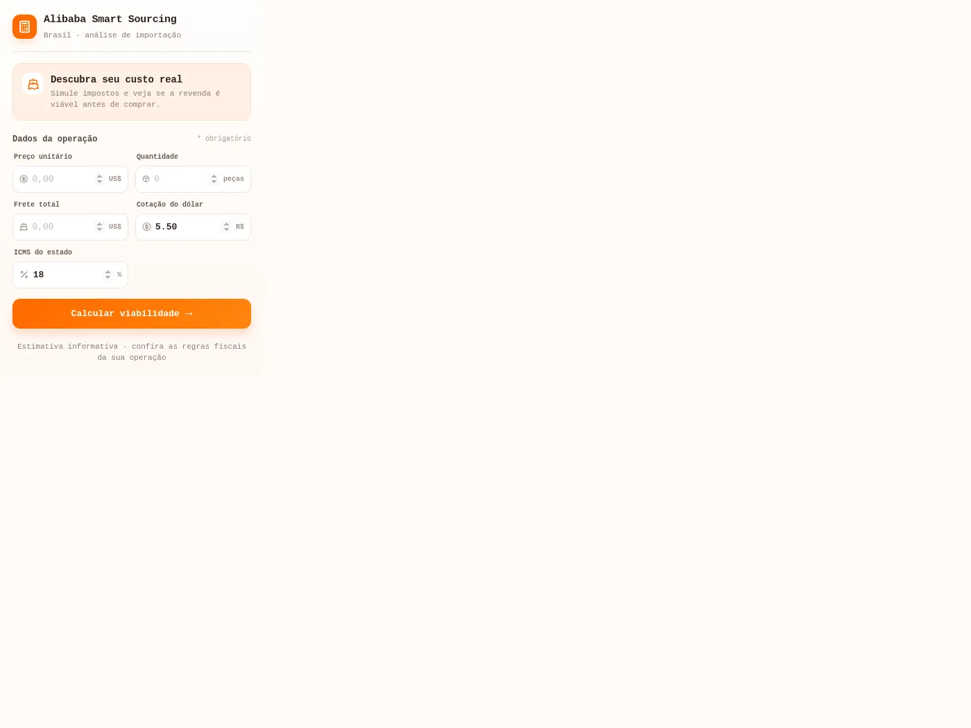 Alibaba Smart Sourcing BR