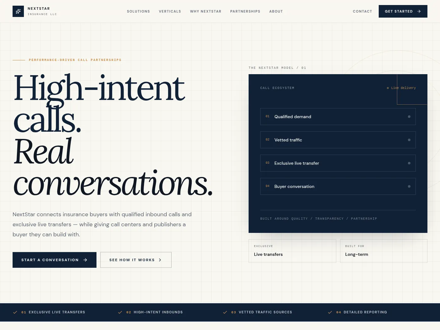 NextStar Premium Landing Page