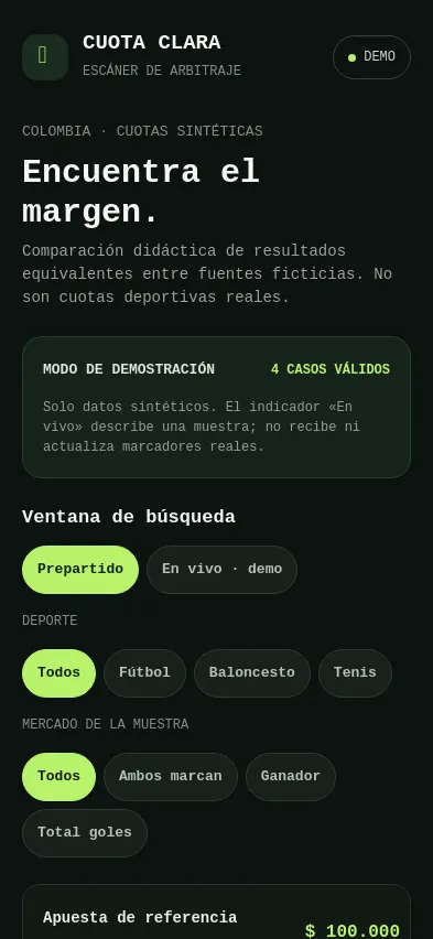 Surebet Scanner Colombia