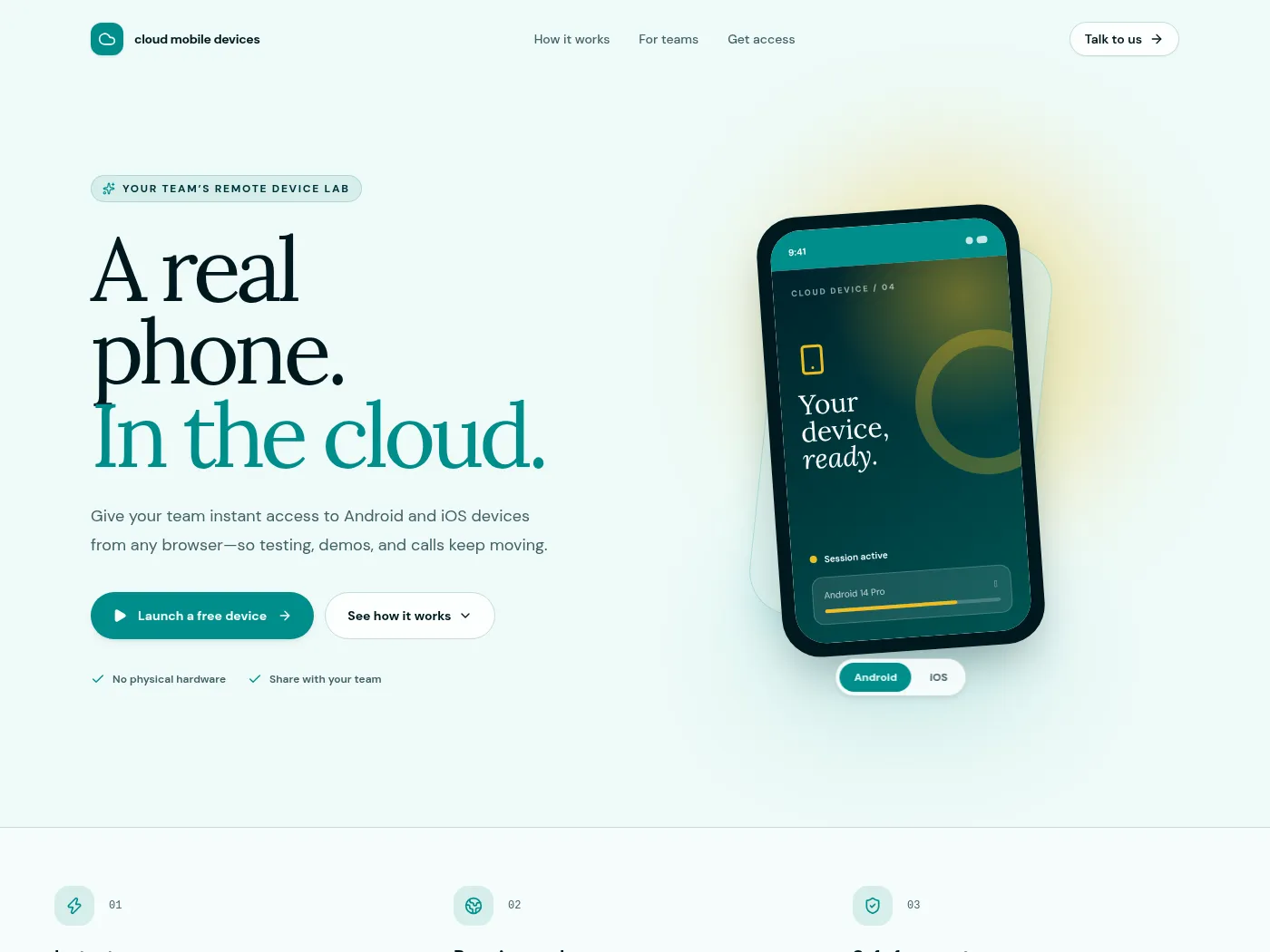 Cloud Mobile Devices