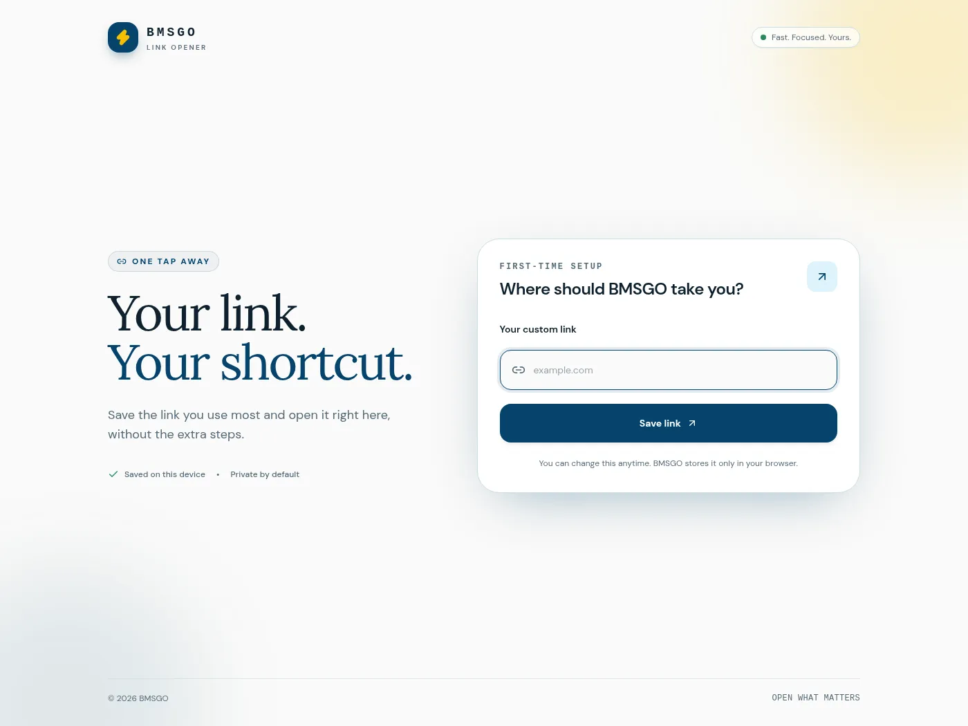 BMSGO Custom Link Opener