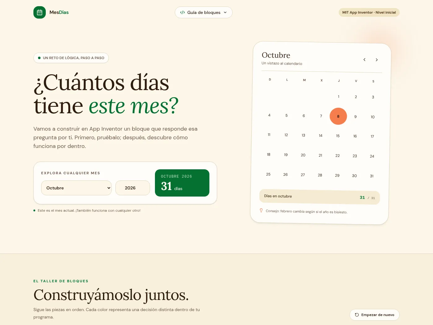 MesDías App Inventor