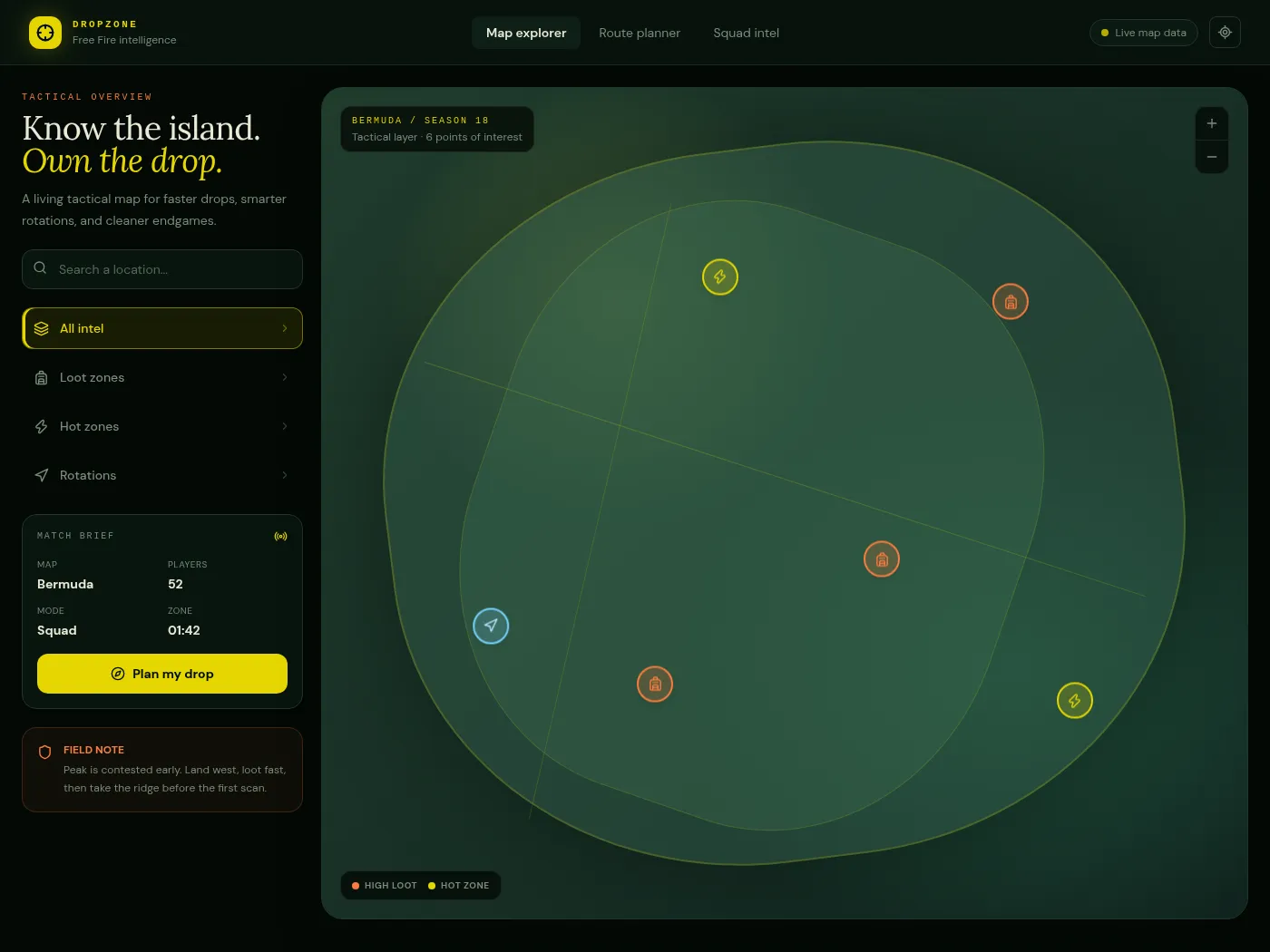 Free Fire Map Explorer