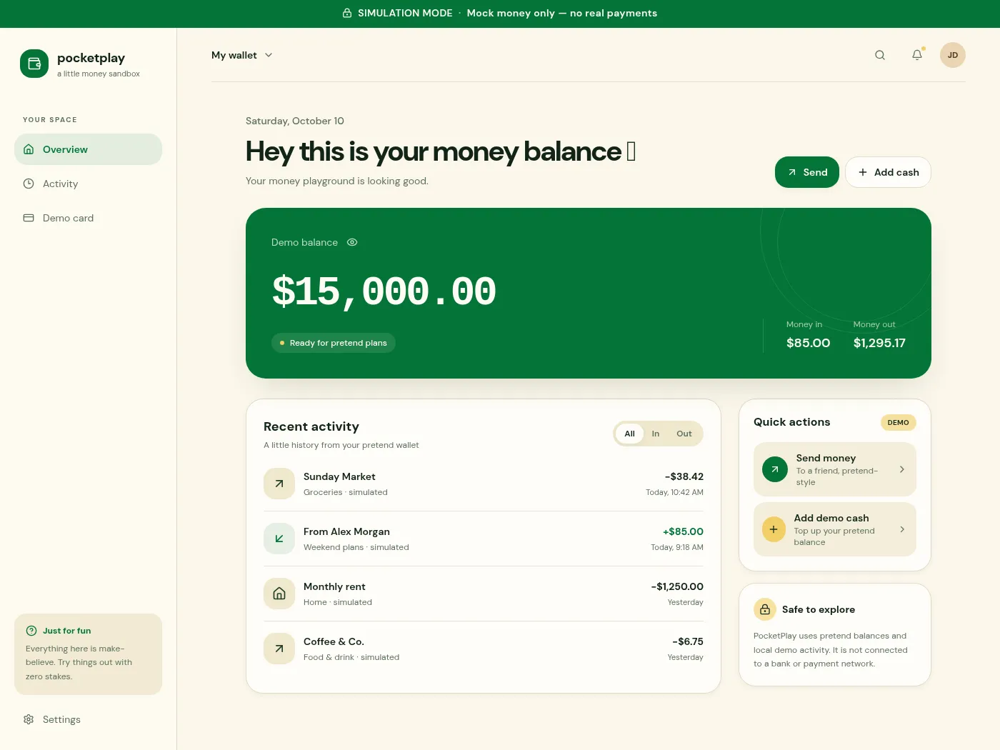 CashSim Wallet