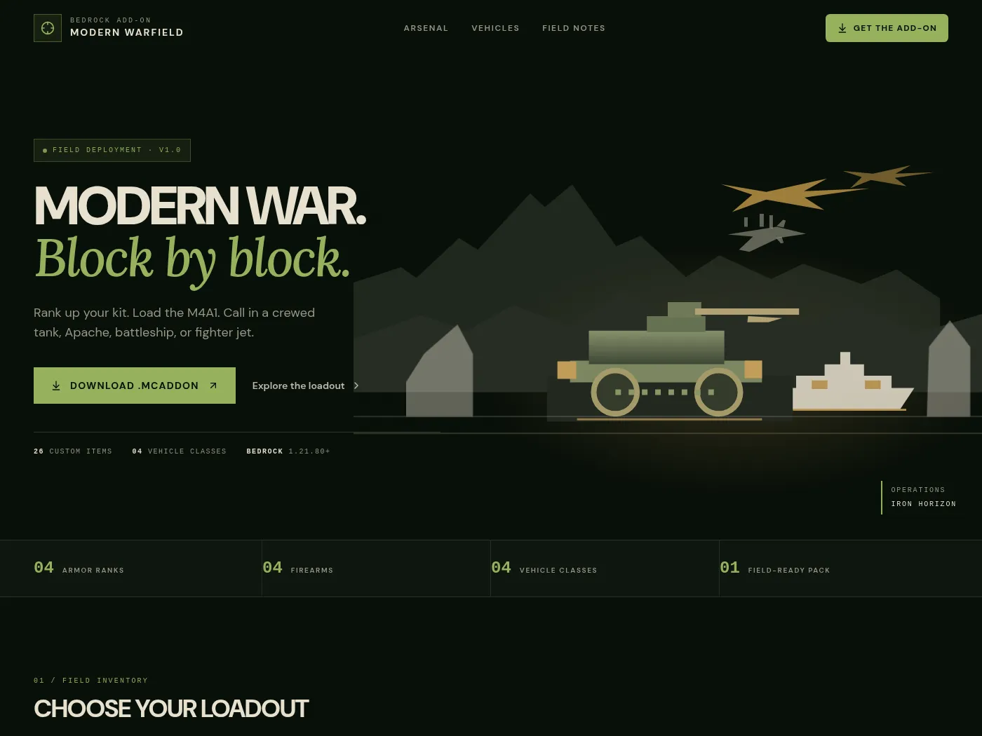 Modern War MC Addon